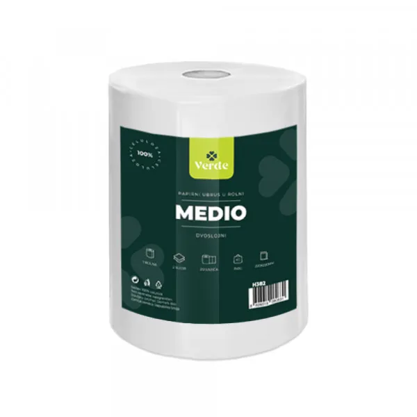 Verde papir Ubrus dvoslojni jumbo VERDE Medio 350g