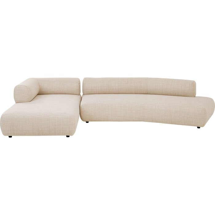 Corner Sofa Bow Left Cream