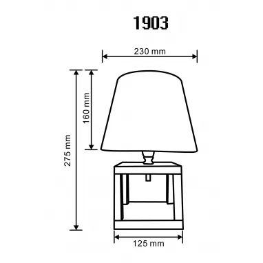 Dekorativna drvena stona lampa ZUMA LINE