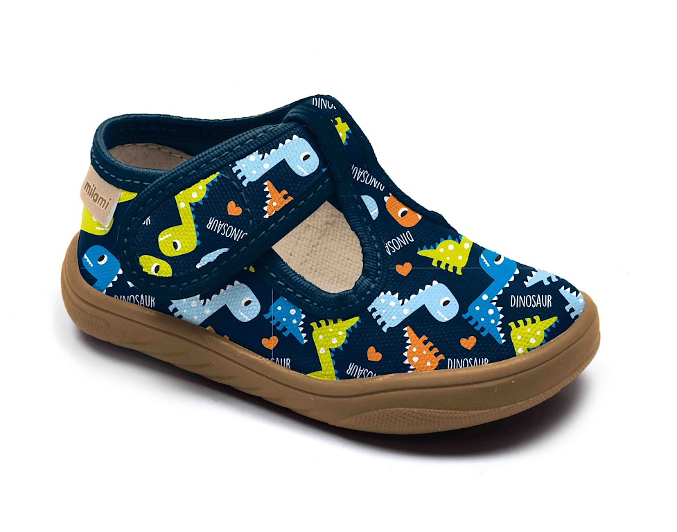 Bearfoot Trend Navy Blue Dino