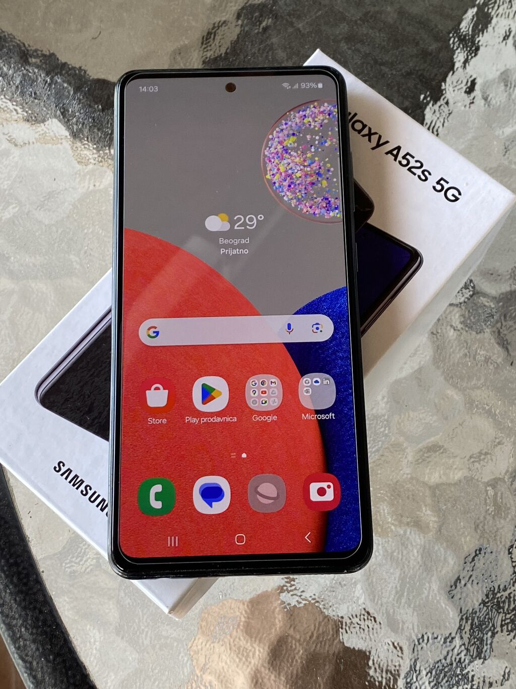 Samsung Galaxy A52s 5G, 128 GB, bоја - Crna, Dual SIM, Face ID, Otisak prsta