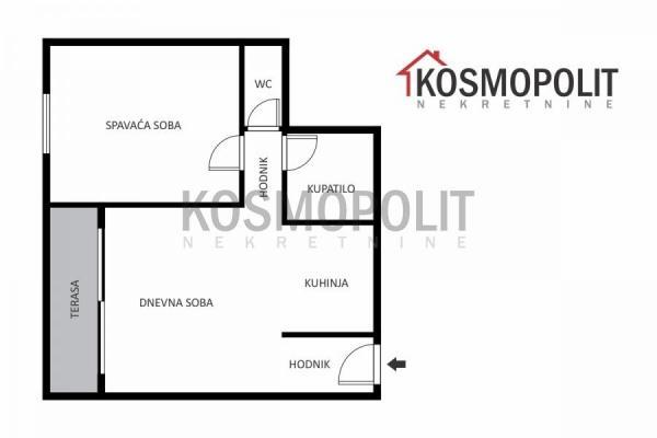 Pregrevica, Dvosoban stan na prodaju, 56m2, 184.800€