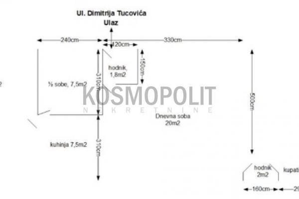 Dimitrija Tucovića, Lokal na prodaju, 66m2, 170.000€