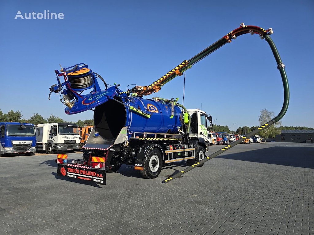 MAN TGM 4x4 GAMON PW8 for collecting liquid waste separators kombinovano vozilo za čišćenje kanalizacije