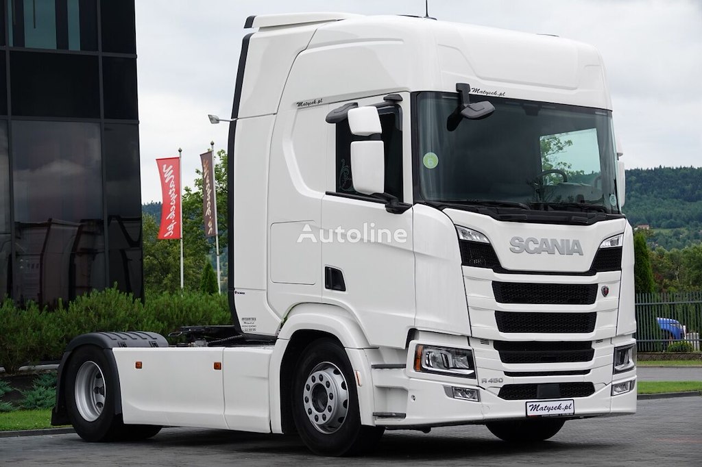 Scania 450 / RETARDER / 2018/ CAŁA NA PODUSZKACH / HYDRAULIKA do wywrot tegljač