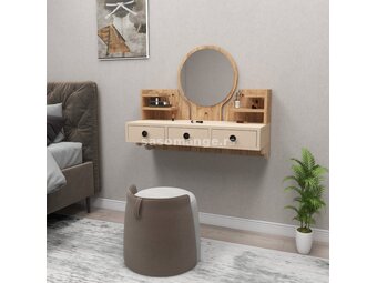 HANAH HOME Sto za šminkanje Polina Atlantic Pine Beige