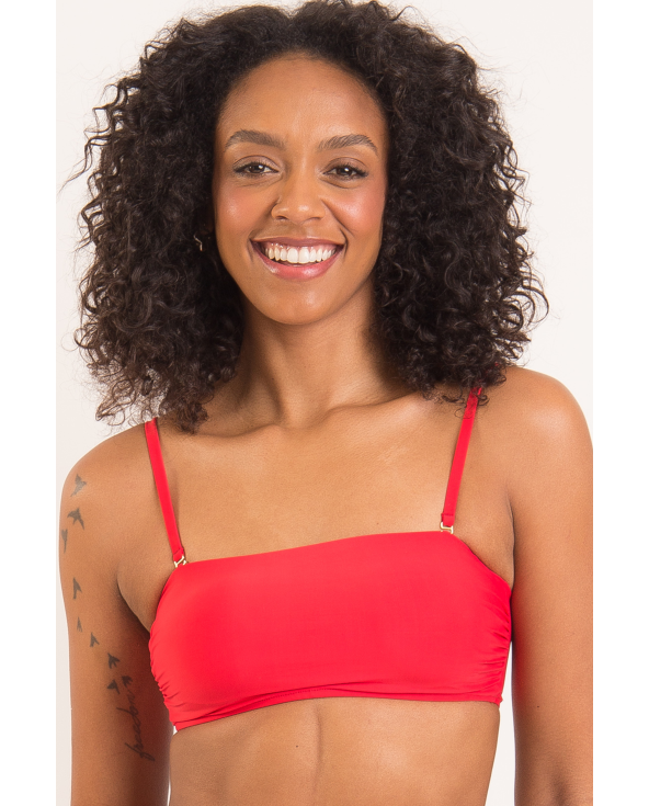 Top Rouge Bandeau-Reto