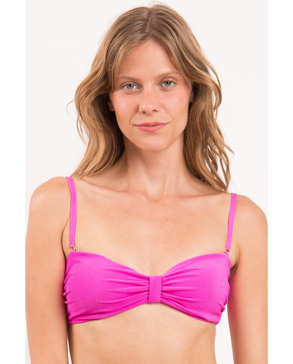 Top Malibu-Rosa Bandeau-Duo