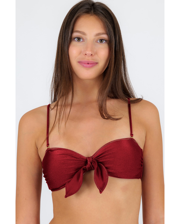 Top Shimmer-Divino Bandeau-Knot