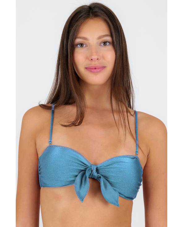 Top Shimmer-Baltic-Sea Bandeau-Knot