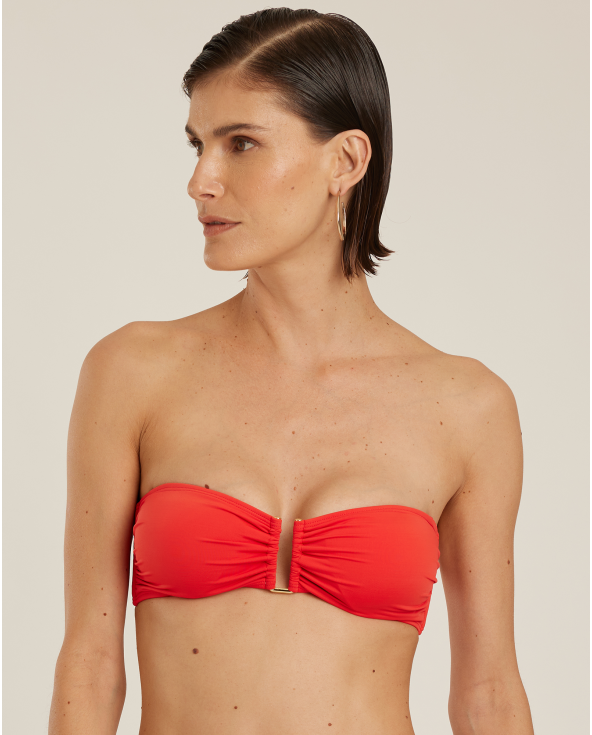 Top Bandeau Ruched Essentials Watermelon