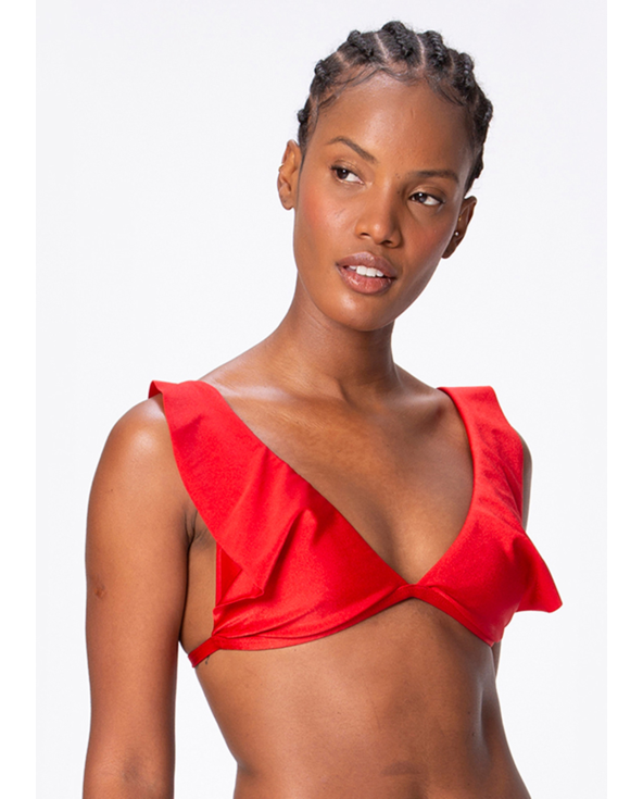 Top Babado Salt Vermelho