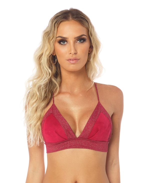 Top Bikini Glitter Pink