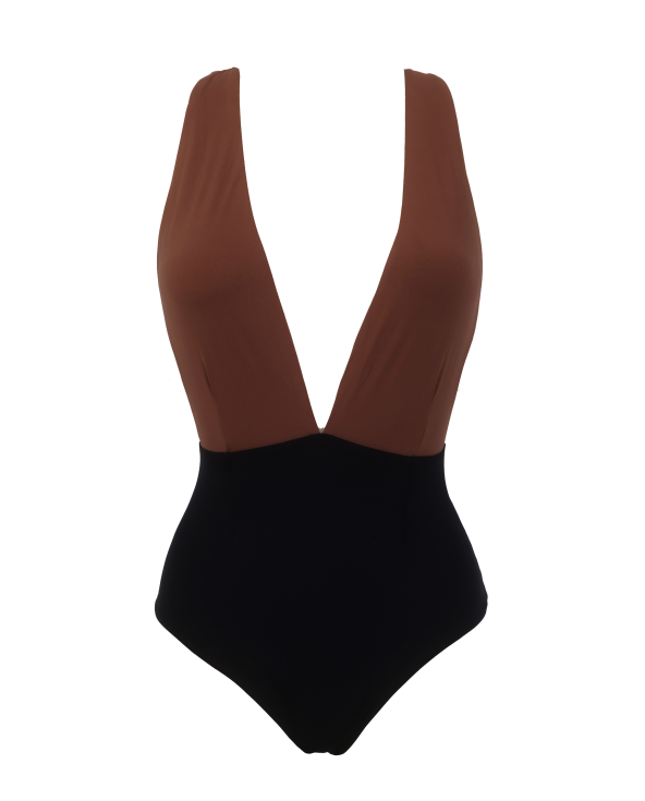 Marina Maillot Marsala Black