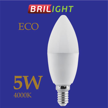 LED SIJALICA C37 5W ECO 4000K 450Lum E14 BRILIGHT