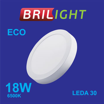 LED PANEL ECO LEDA 30 18W 6500K 1250Lum BRILIGHT