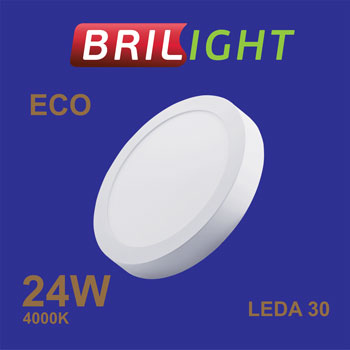 LED PANEL ECO LEDA 30 24W 4000K 1680Lum BRILIGHT