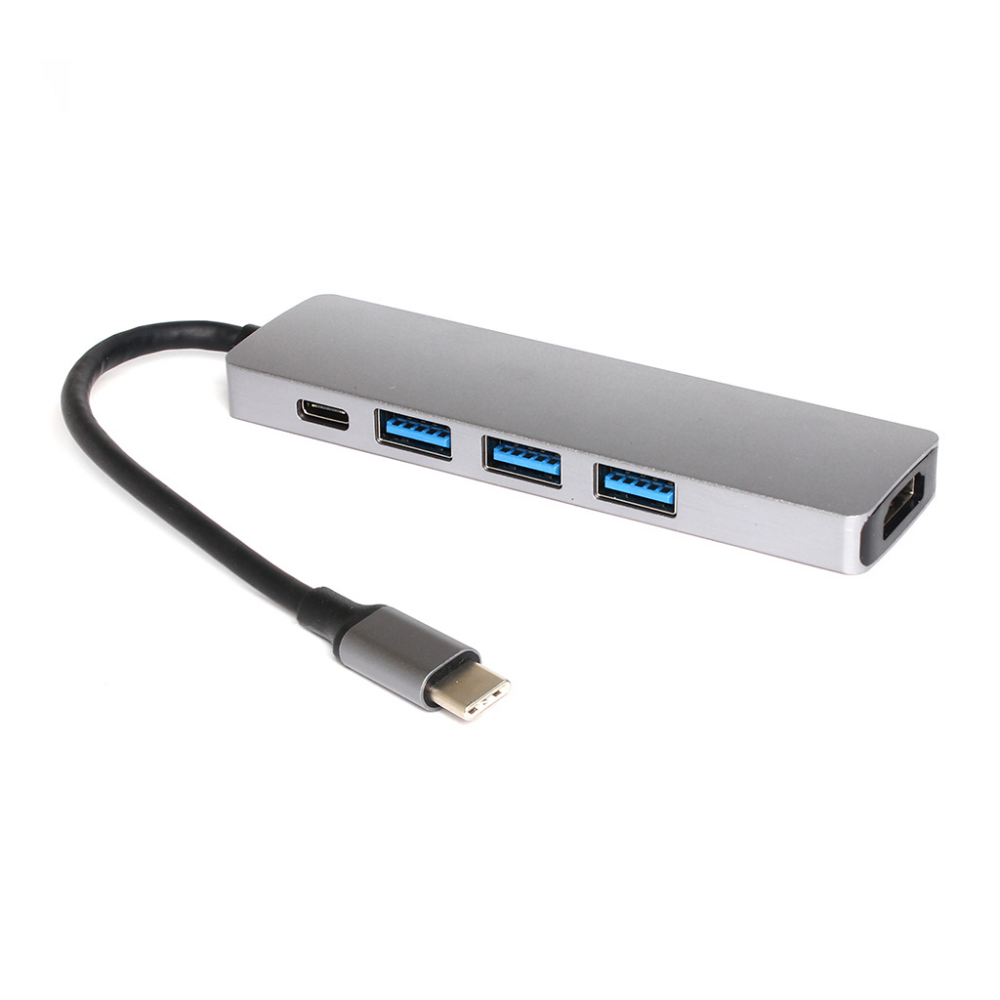 Adapter Type C na HDMI 3xUSB 3.0 type C 5u1