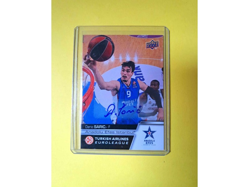 Dario Šarić Autogram Euroleague 2015 UPPER DECK