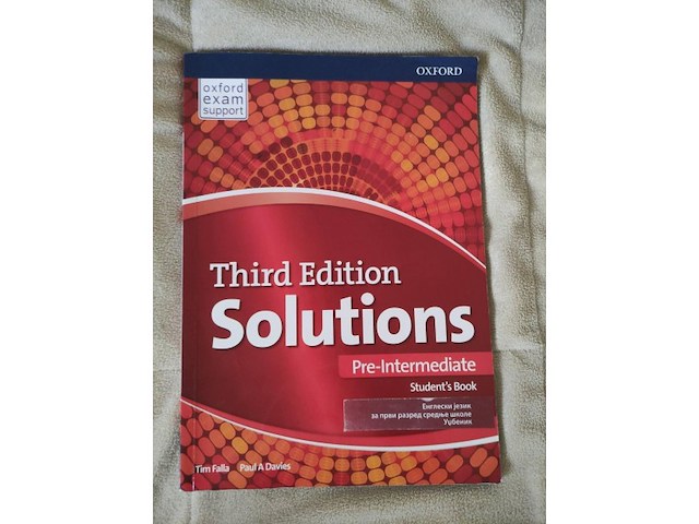 Solutions,Third Edition,Pre-intermediate,za 1.razred sr