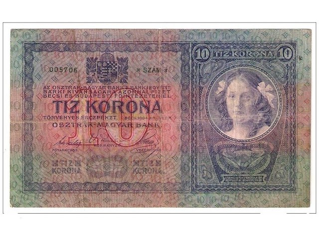 Austrougarska 10 kruna korona 1904.