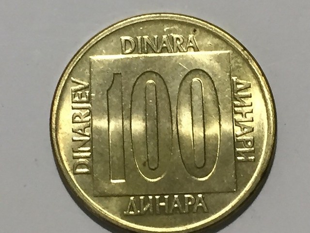 100 DINARA 1989