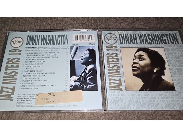 Dinah Washington, Jazz masters 19 , ORIGINAL