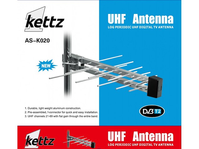 Spoljna antena MIDI LOGA TV/FM/T2 RF konektor!