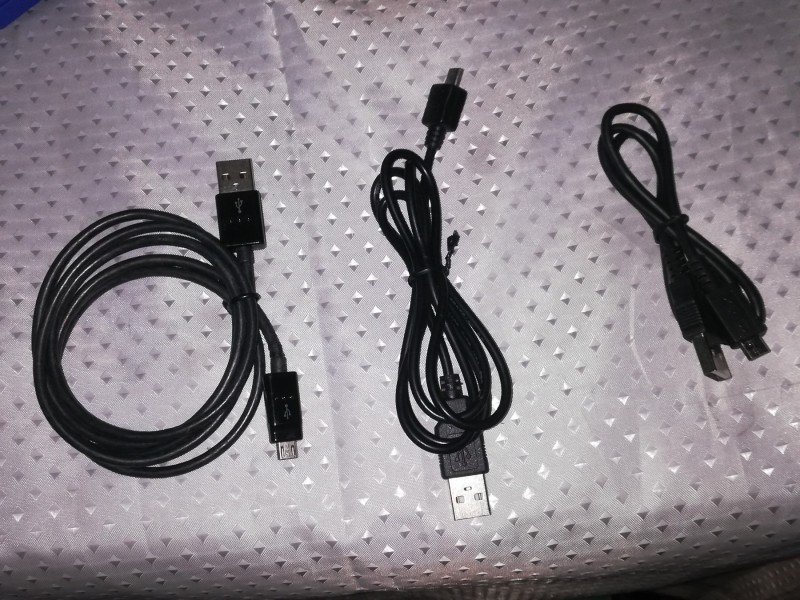 SET 3.kom. USB kablovi za punjace duzi - iz Nemacke