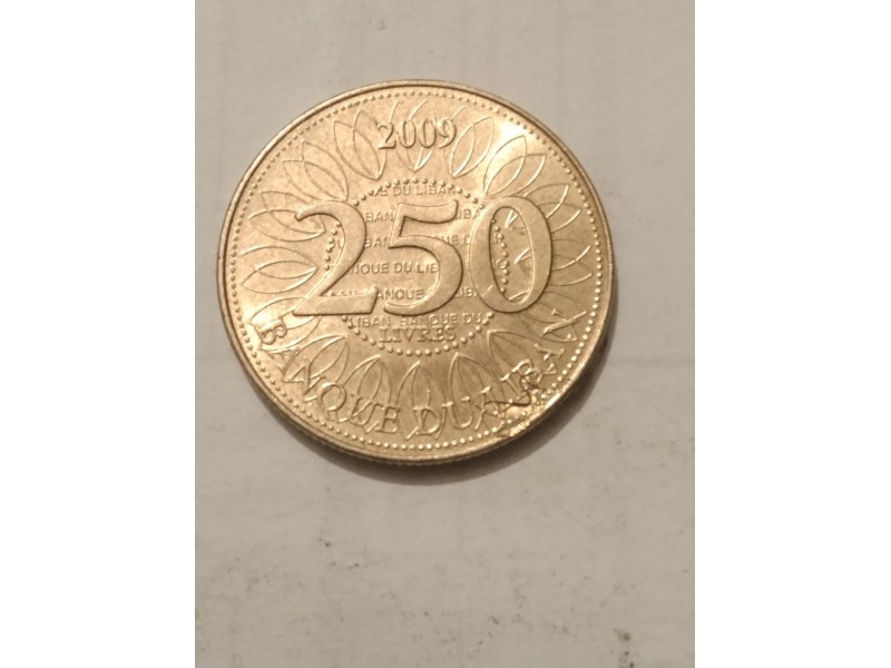 250 livri 2009 liban