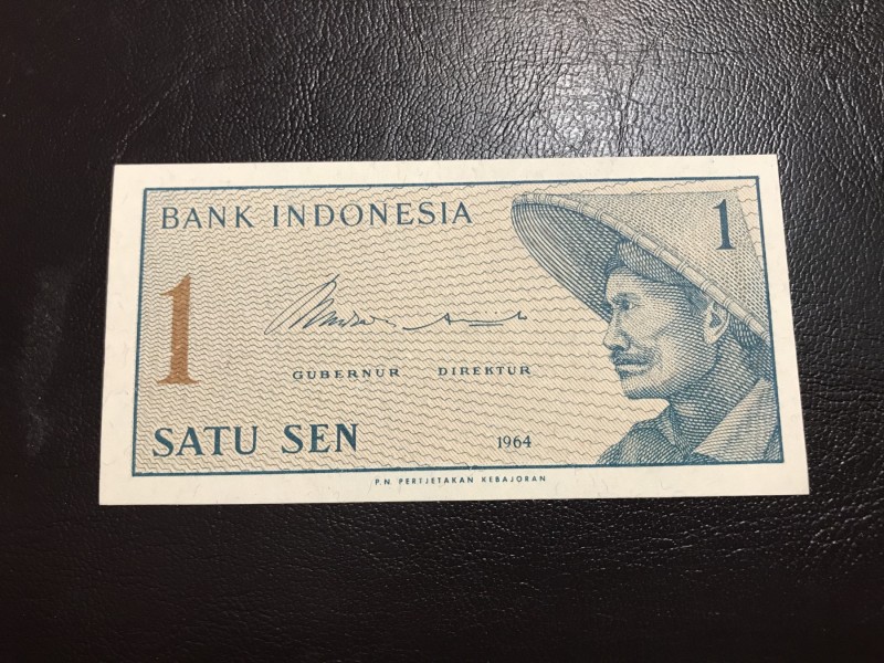 INDONEZIJA 1 SEN.1964. UNC.