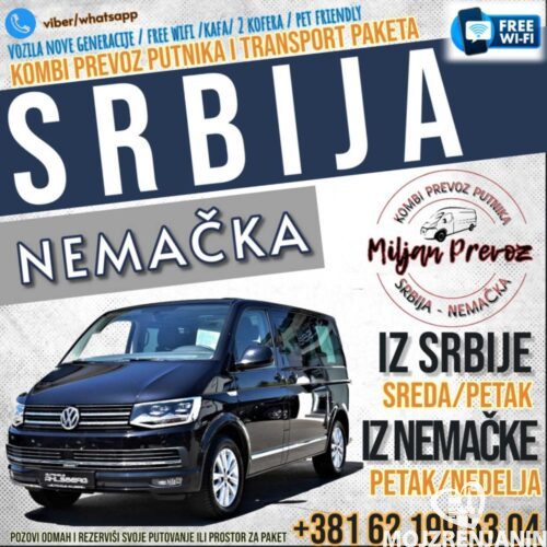 Kombi prevoz Srbija-Nemacka