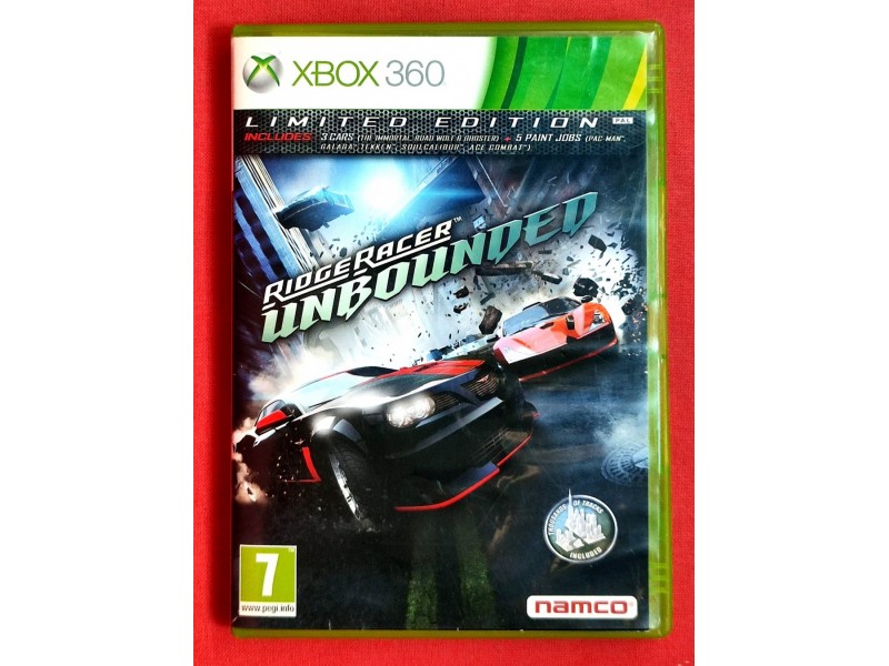 RidgeRacer UNBOUNDED Limited Edition / XBox 360 Orig.