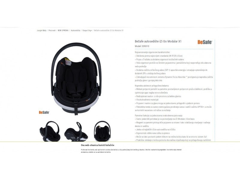 STOKKE BE SAFE BeSafe autosedište iZi Go Modular 13 KG