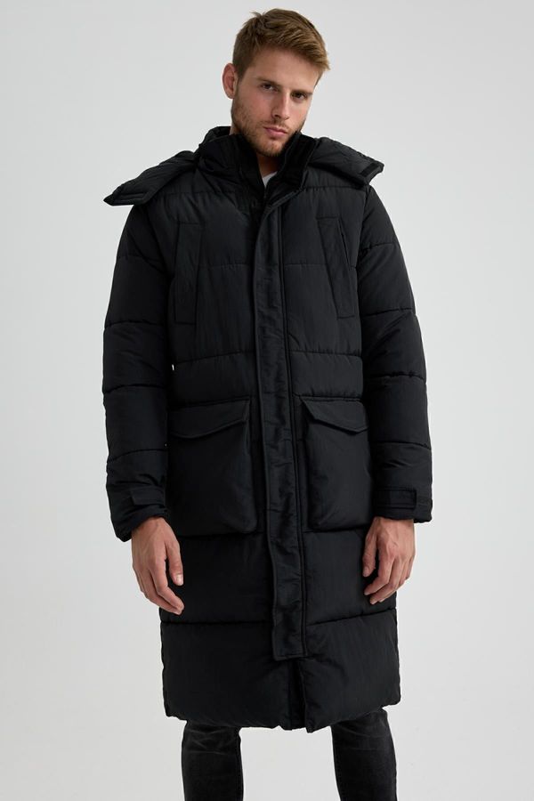 DEFACTO Water Repellent Hooded Puffer Jacket Parka