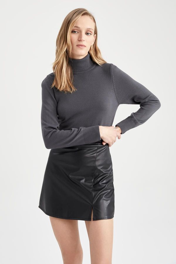 DEFACTO RELAX FIT TURTLENECK CASHMERE TEXTURED EXTRA SOFT SWEATER