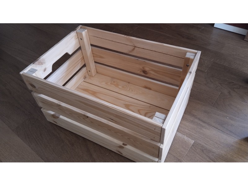 IKEA velika drvena gajbica 46x31x24cm