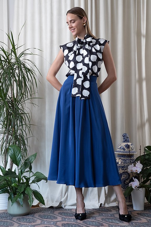 Azure Grace Midi Skirt