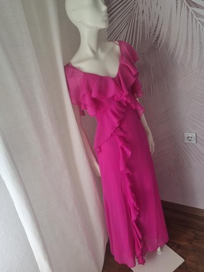 Polovna Zara midi haljina u Pink boji XS velicina