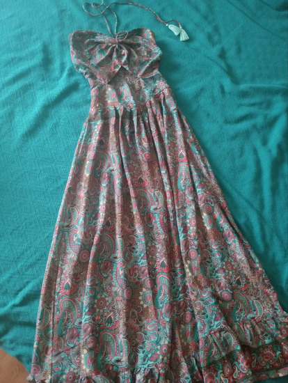 Boho indian maxi top haljina