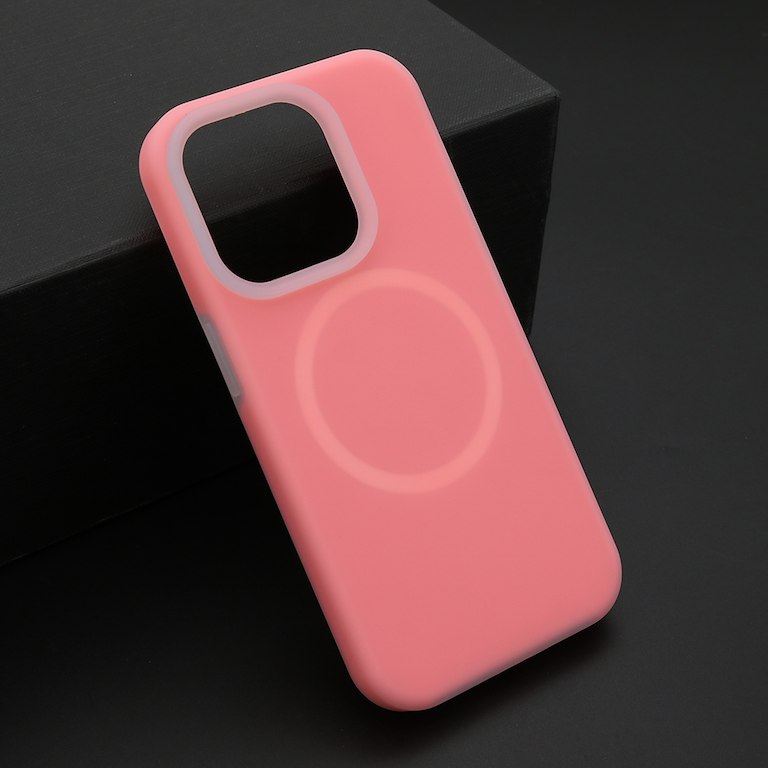 Zastitna maska (futrola) PASTEL COLOR MagSafe - iPhone 15 Pro (6.1) pink (MS)