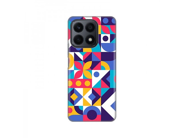 Maskica Silikonska Print Skin za Honor X8a Colorful Mosaic