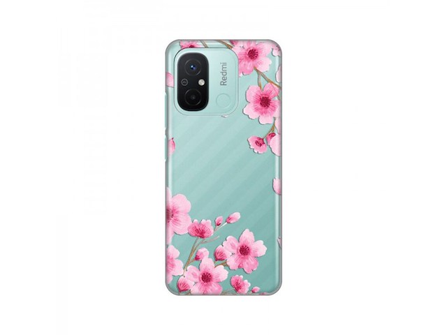 Maskica Silikonska Print Skin za Xiaomi Redmi 12C Rose flowers