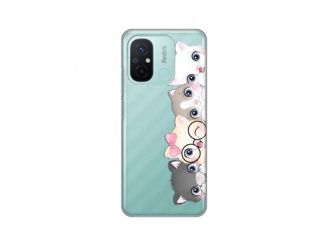 Maskica Silikonska Print Skin za Xiaomi Redmi 12C Cats