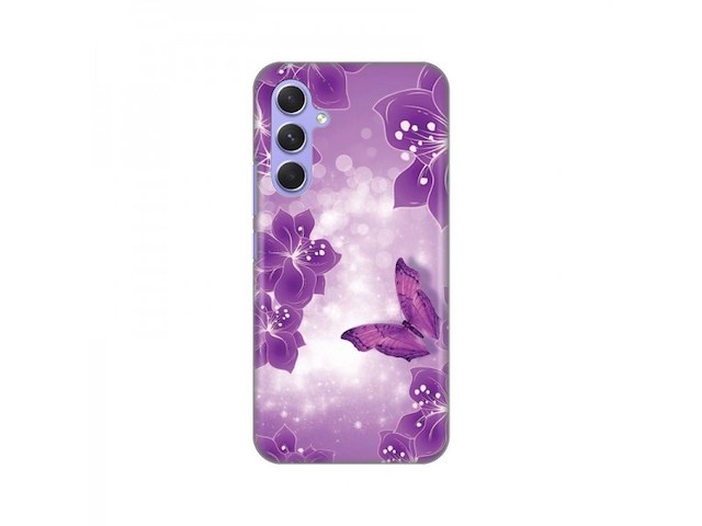 Maskica Silikonska Print za Samsung A546B Galaxy A54 5G Butterfly And Flowers