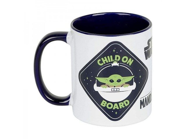 Star Wars: The Mandalorian (Child On Board) Blue Inner C Mug