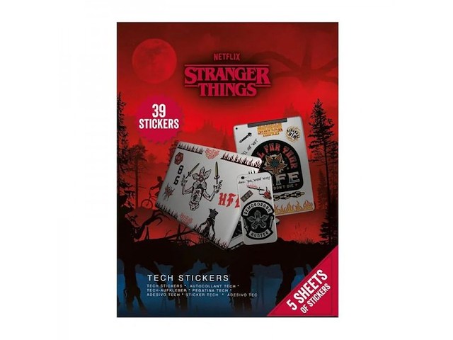 Stranger Things 4 (Upside Down Battle) Tech Stickers