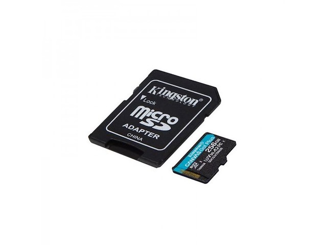 MICRO SD.256GB KINGSTON + SD adapter SDCG3/256GB