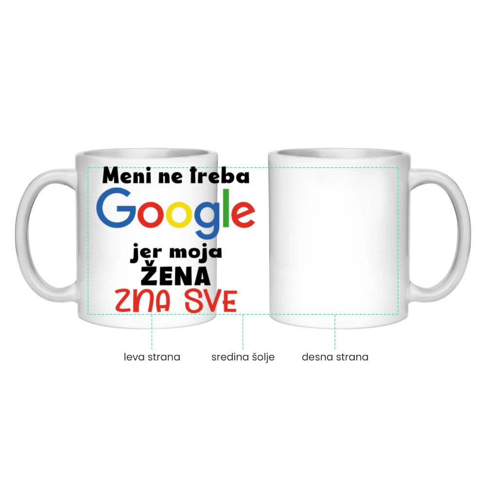 Meni ne treba google jer moj žena zna sve