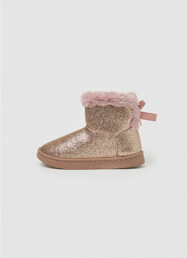 Glitter boot Var rosa brillante